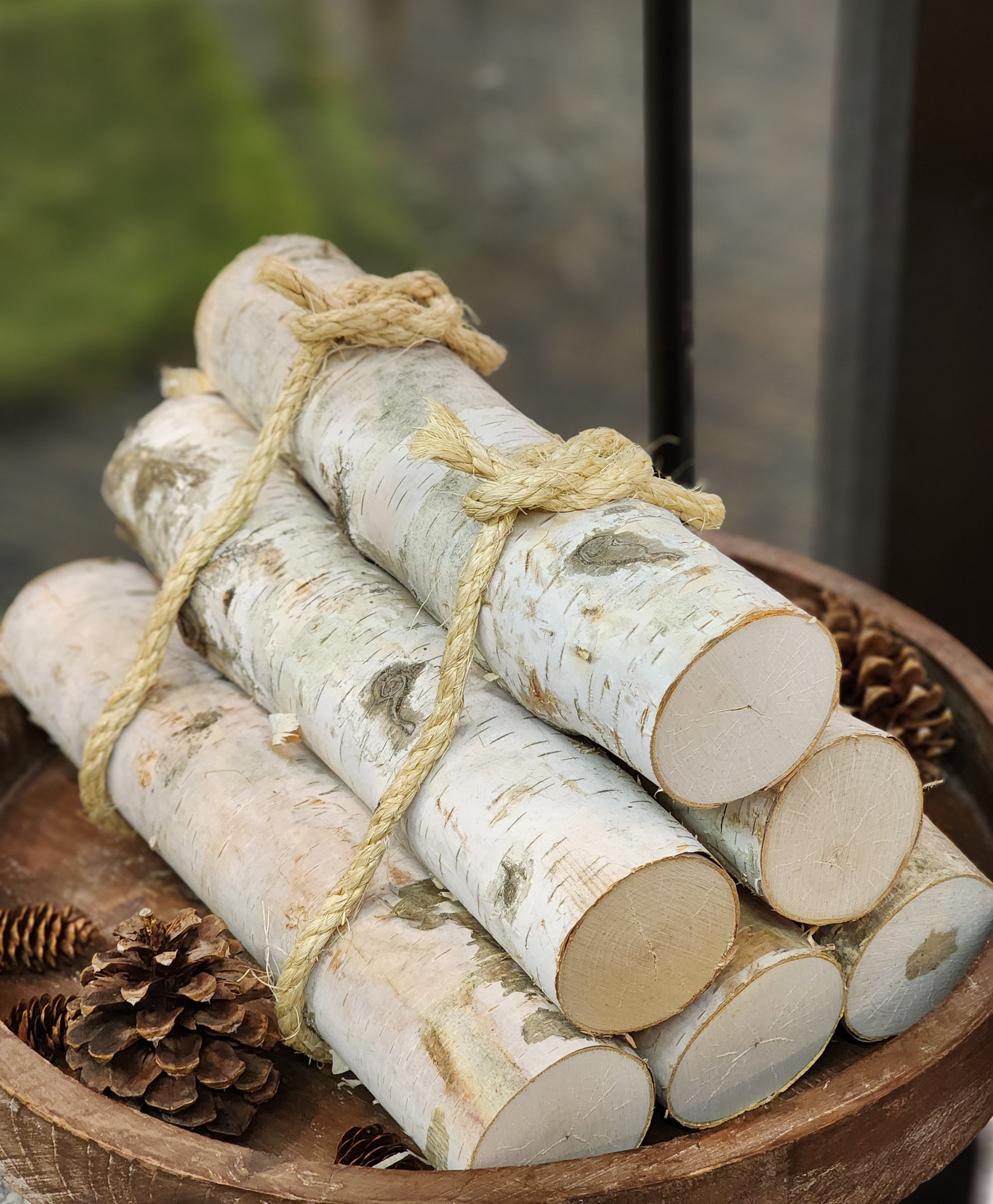 White Birch Decorative Log Bundles (multiple options) | Northwoods ...